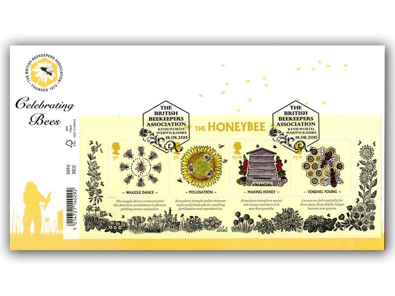2015 Bees, Barcode miniature sheet cover