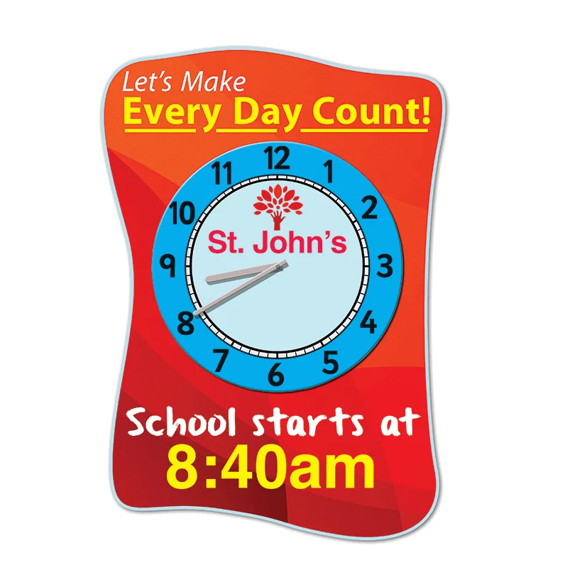 Make Every Day Count Clock Sign
