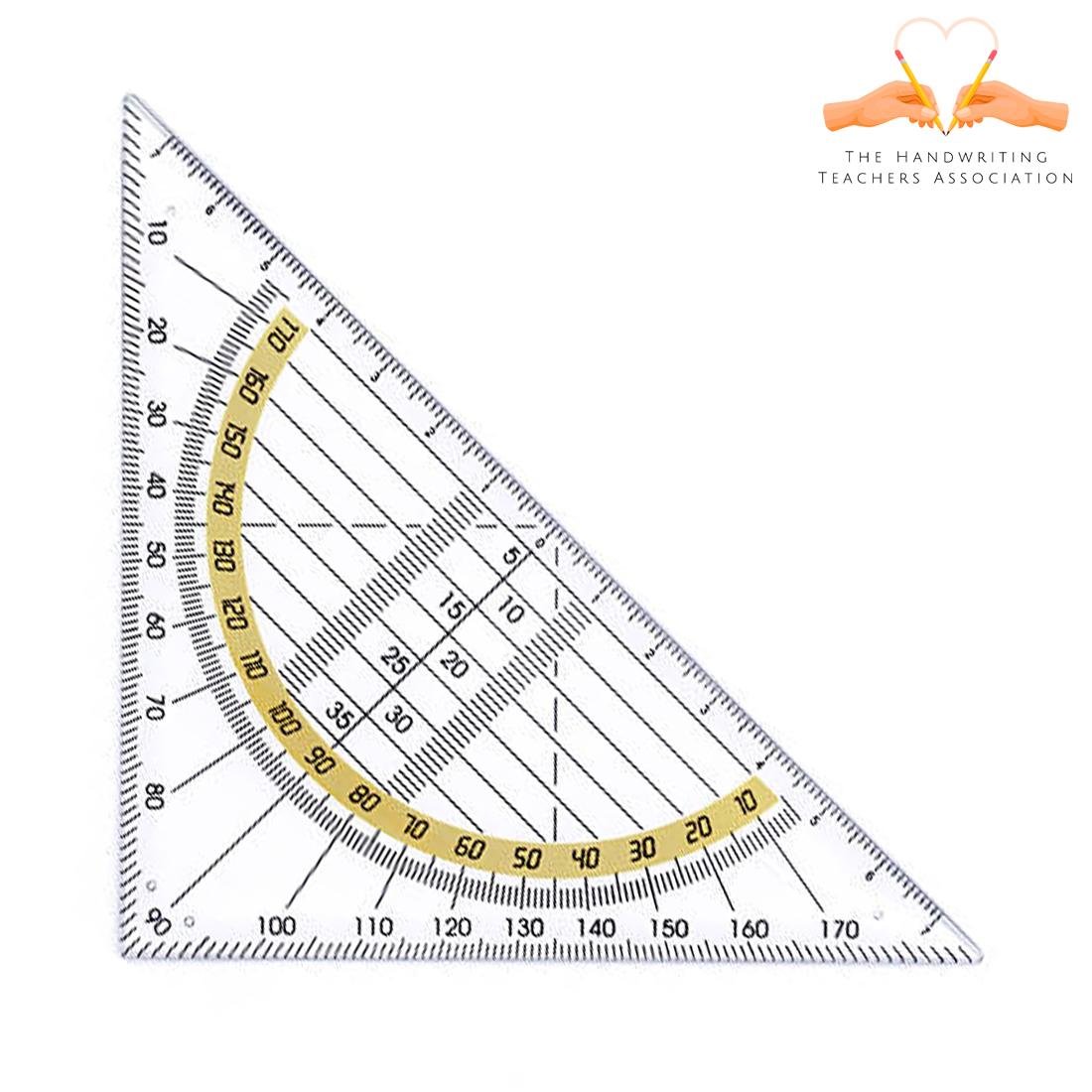 Triangle Rulers With Grip Set Square 