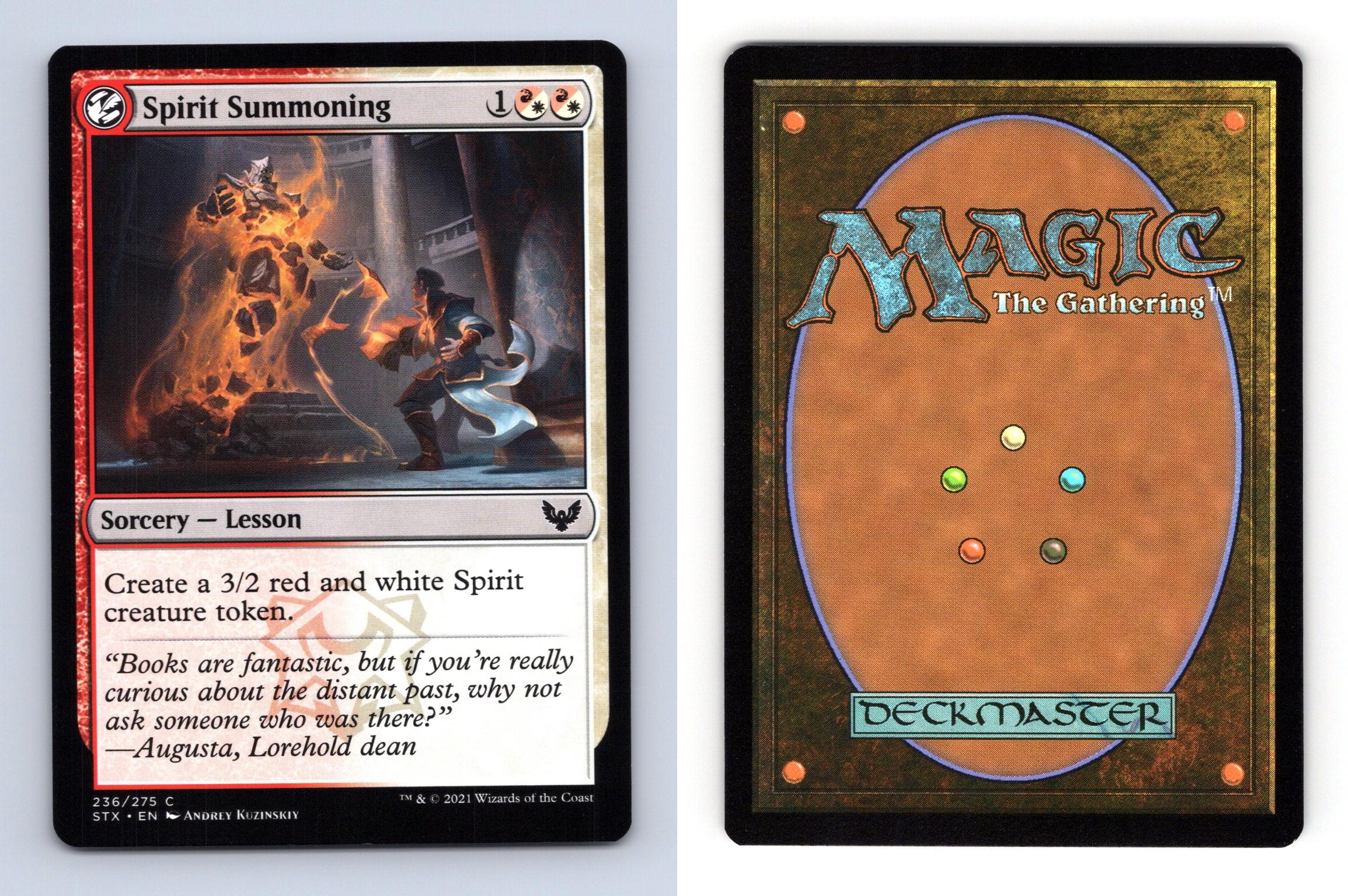 Spirit Summoning 236 275 Mtg Strixhaven Common 2021 Tcg Card