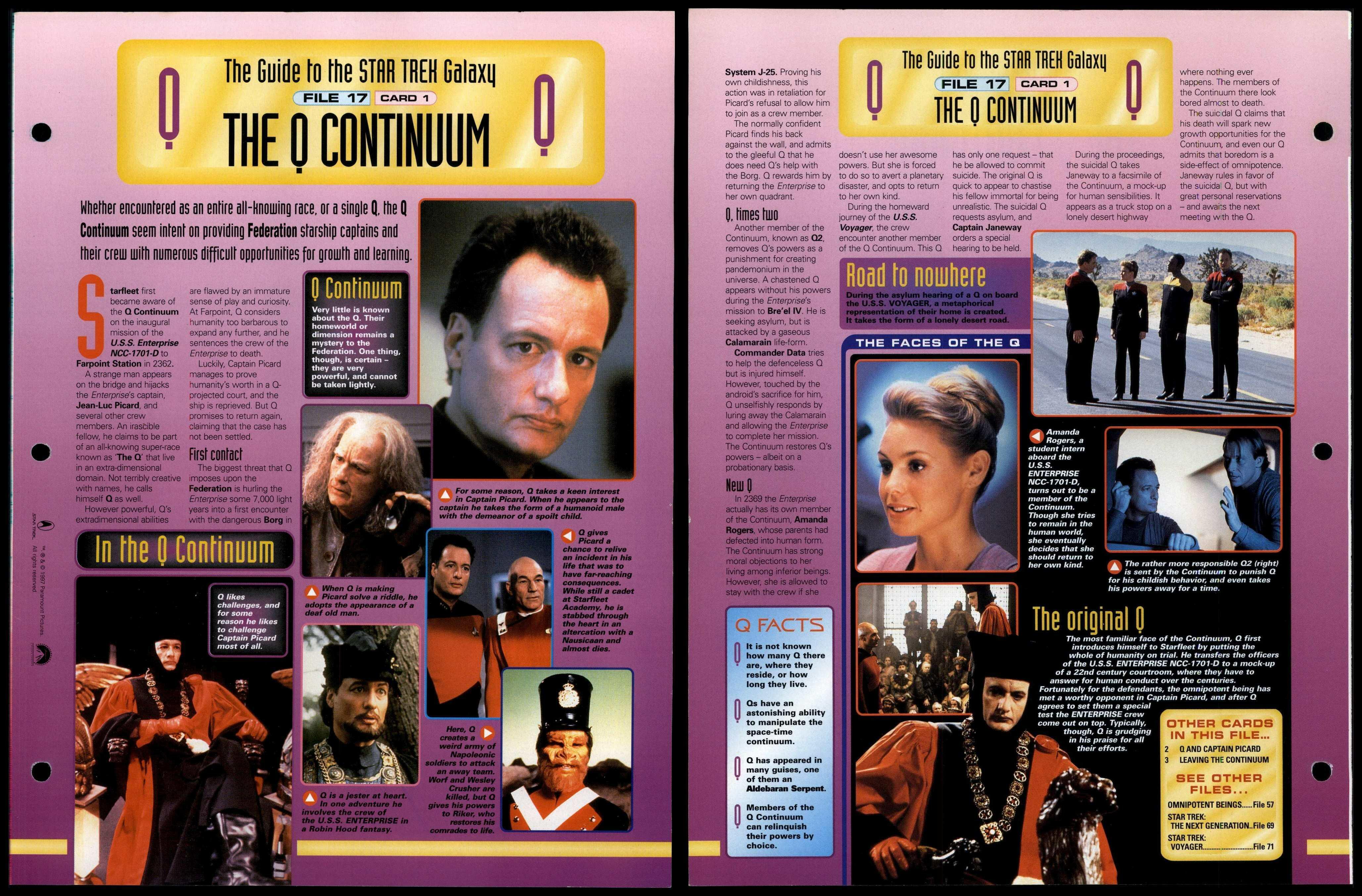The Q Continuum Star Trek Fact File Page The Q Continuum Star Trek Fact File Page