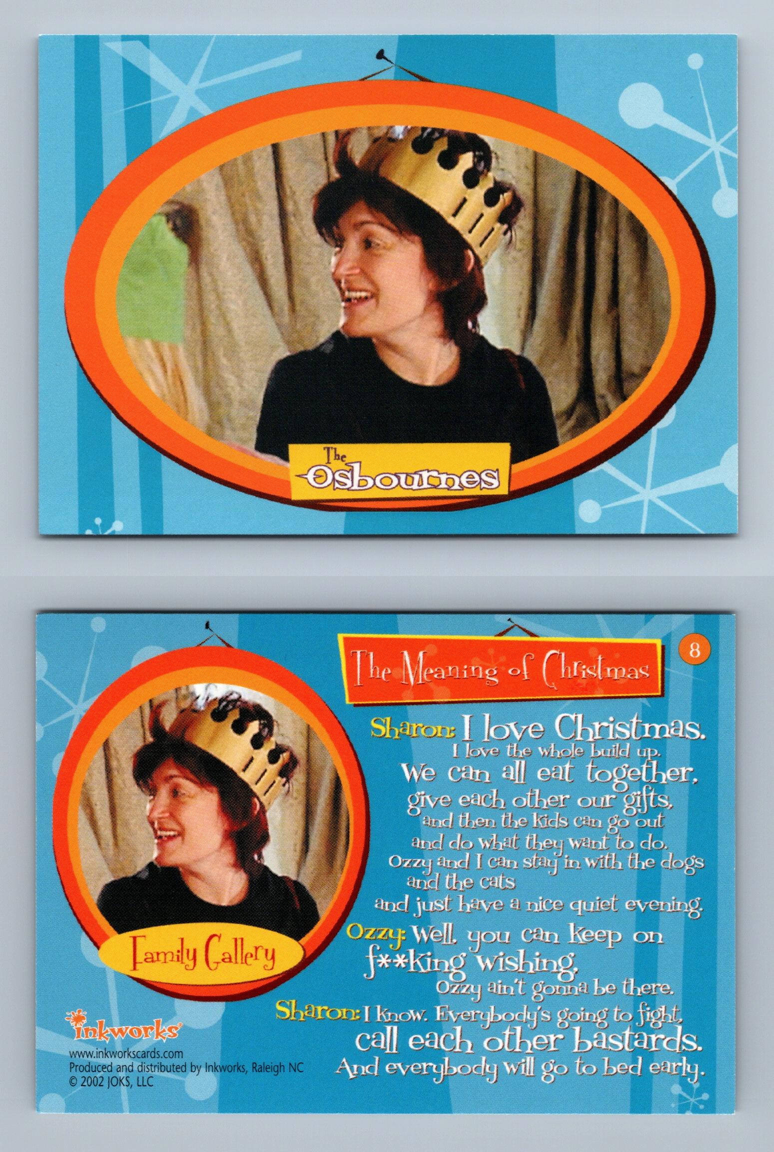 The Meaning Of Christmas 8 The Osbournes 2002 Inkworks Trading Card