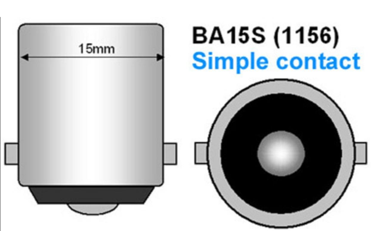 P21W LED bulbs.