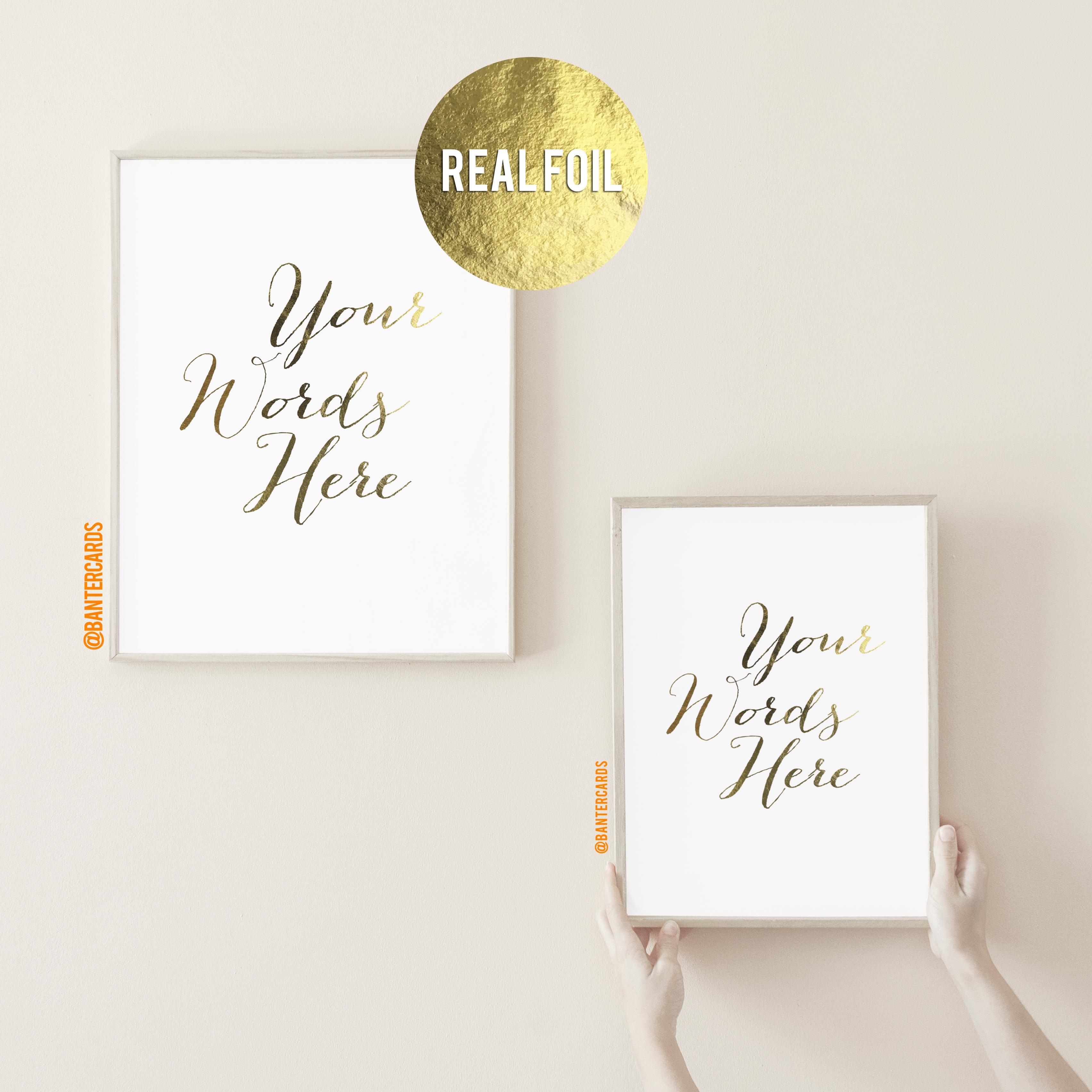 Gold foil font Sopyasafr