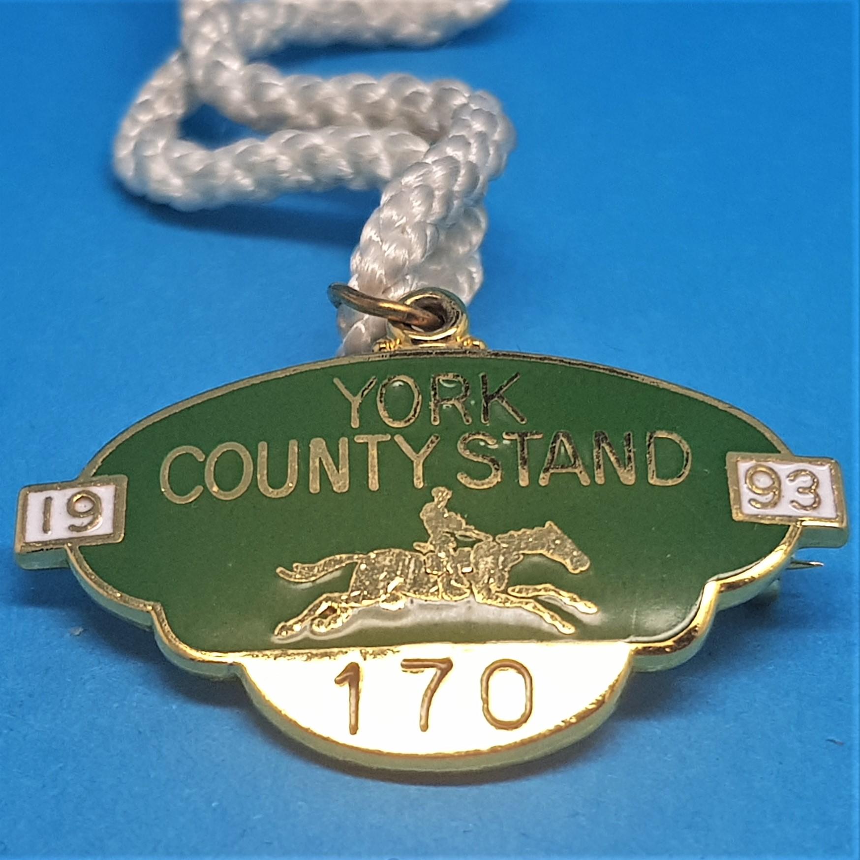 York Horse Racing Ladies Members Badge 1993