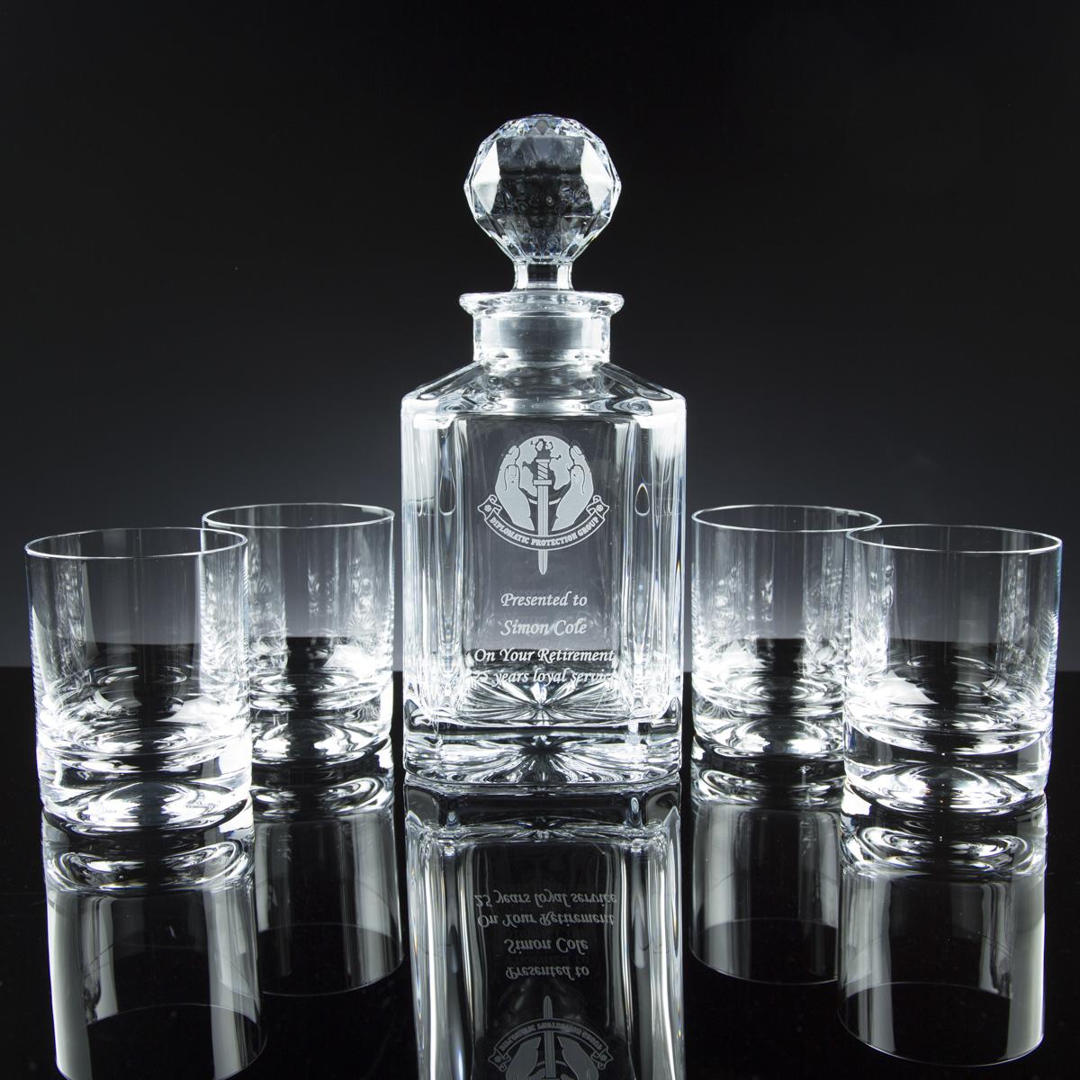 Regal Whisky Set 5pce In Satin Box