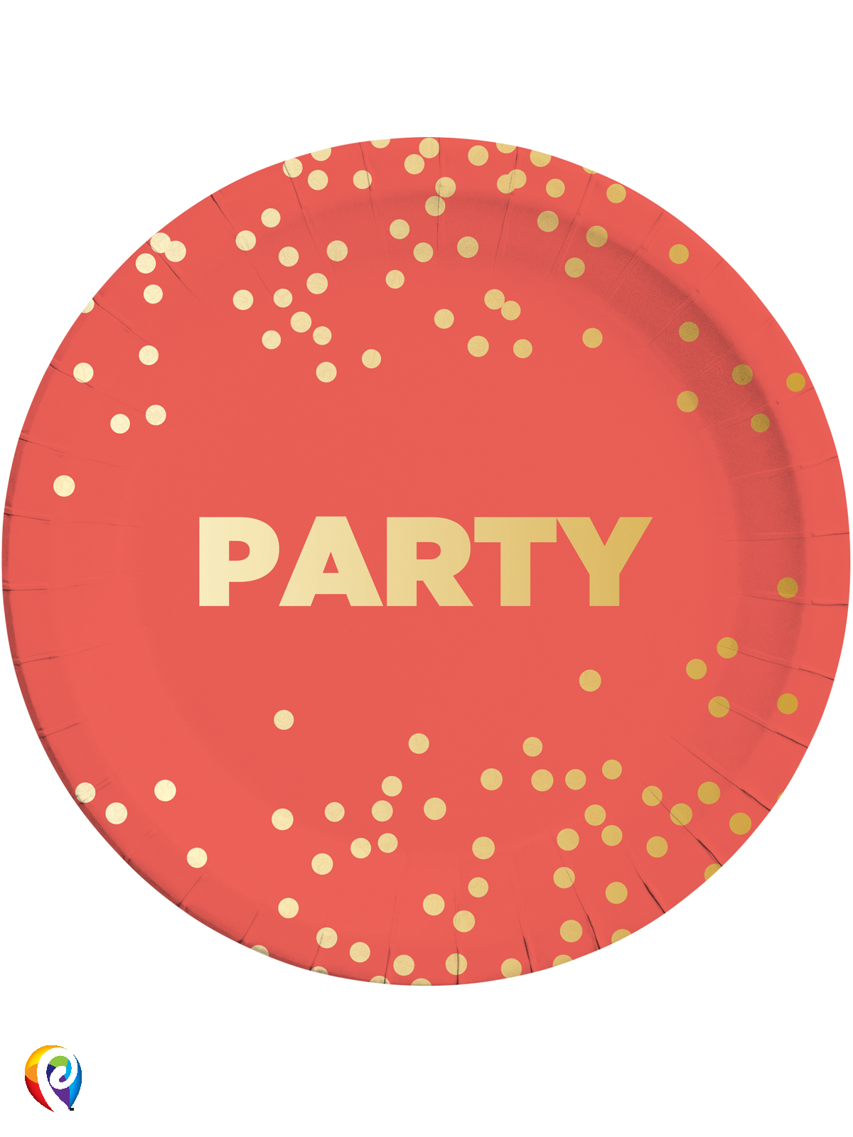 Paper Plates Party Dots Gold paper-plates-party-dots-gold