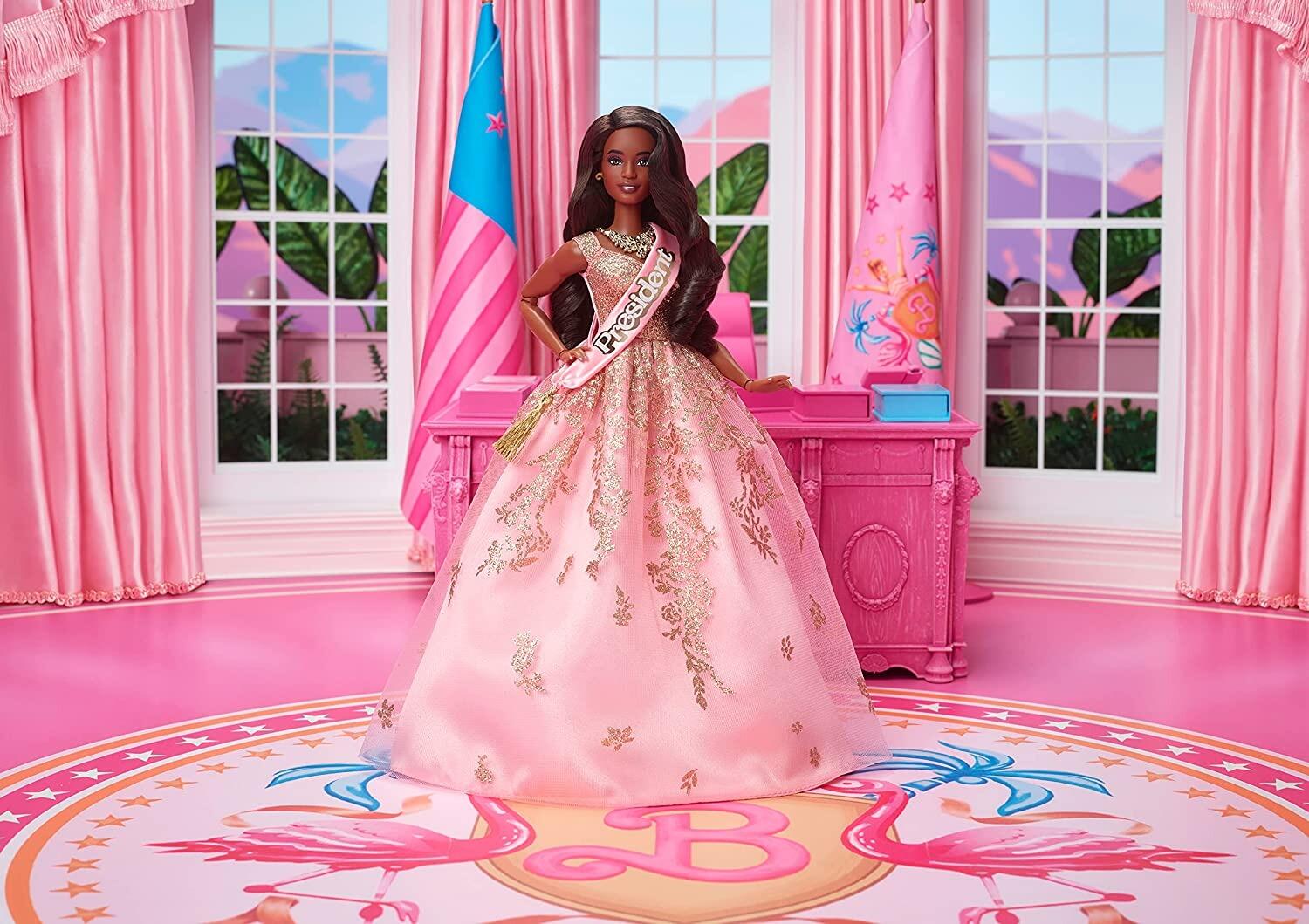 Buy Barbie Movie Doll President Barbie Collectible Wearing Shimmery Buy Barbie Movie Doll President Barbie Collectible Wearing Shimmery