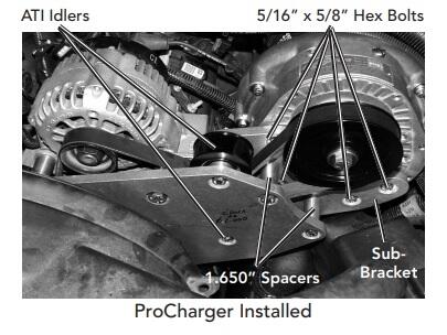 99 07 GM Truck SUV ProCharger Main Bracket Tensioner Bracket Parts