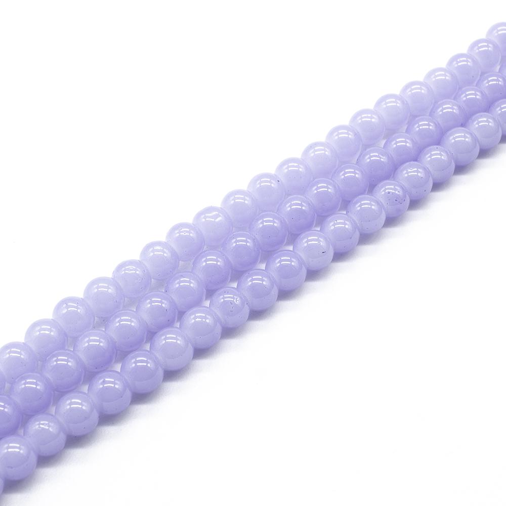 Luster Glass Bead 6mm Round - Lilac | Craft, hobby & jewellery supplies ...