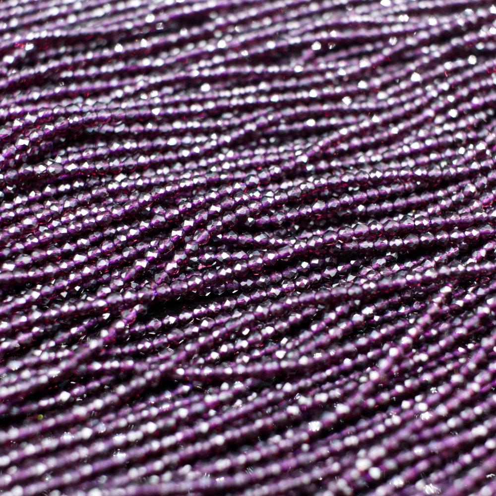 Micro Crystal Round Beads 1.5mm - Dark Amethyst | Craft, hobby ...