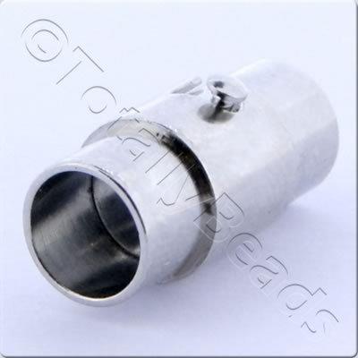 Magnetic Locking Tube Clasp 17x7mm Rhodiumn | Craft, hobby & jewellery ...