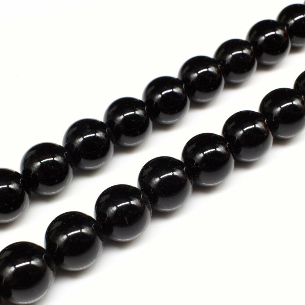 Obsidian Round Beads - 12mm 10 Beads