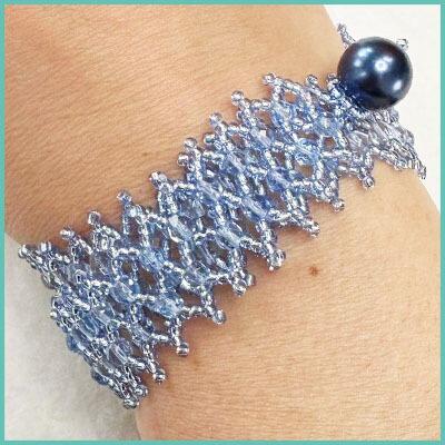 Netted Bracelet Kit - Blue