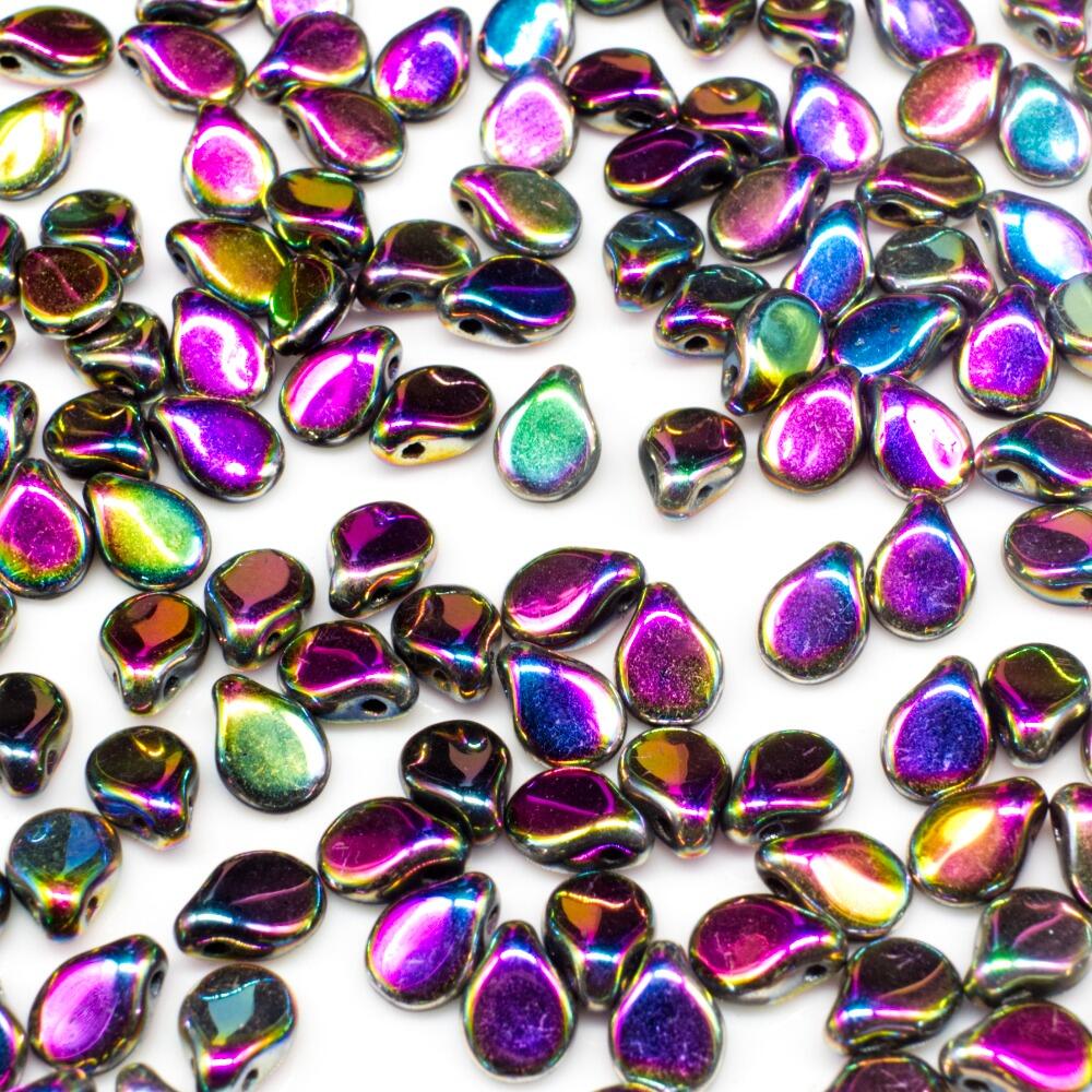 Preciosa Pip Beads 50pcs - Rainbow Iris