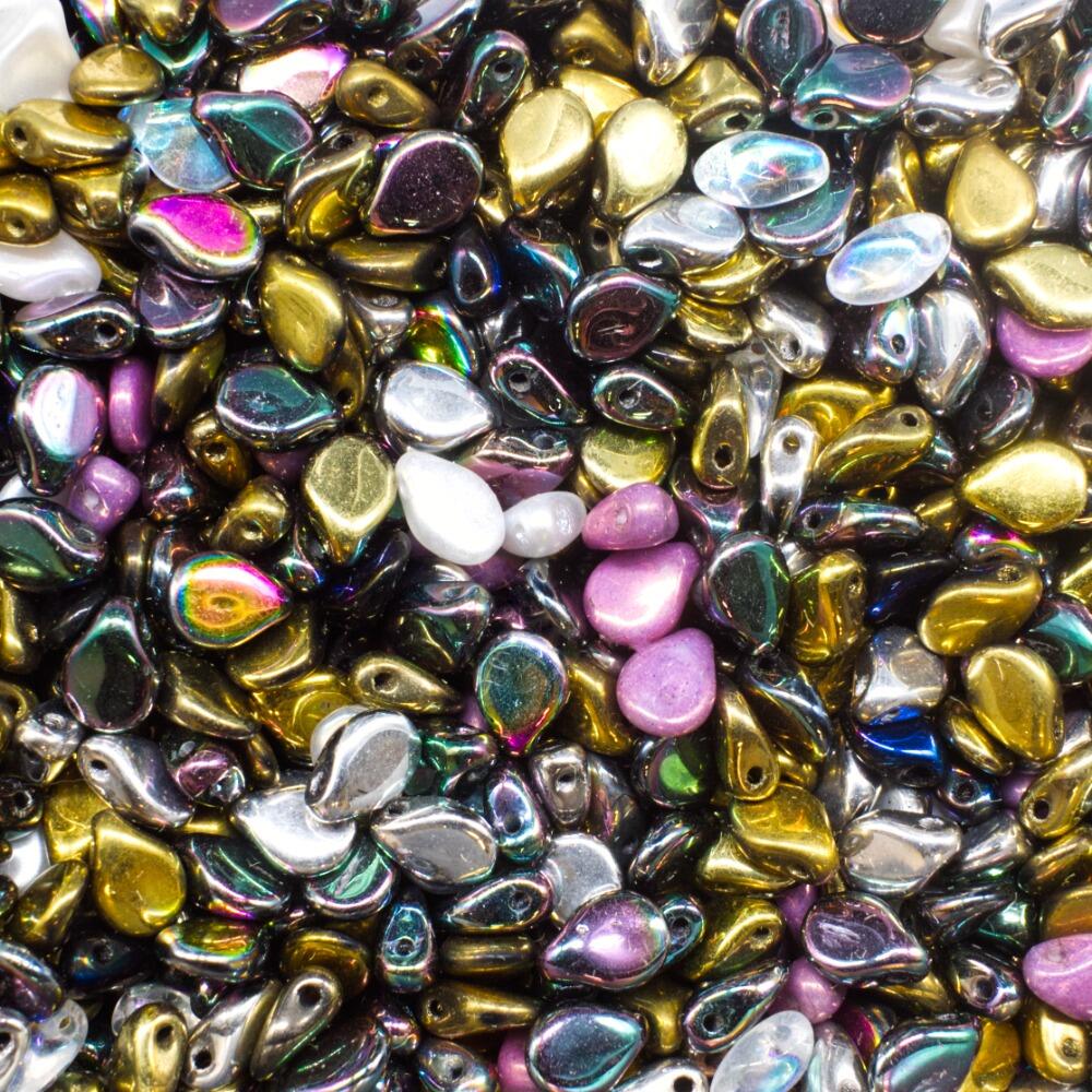 Preciosa Pip Beads 50pcs - Mixed Colours