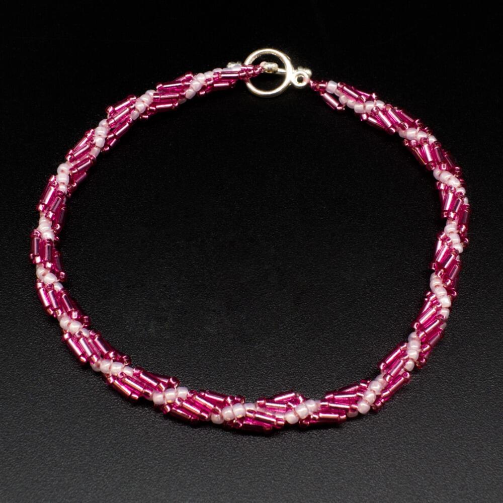 Helix Bugle Bracelets (6) - Soft Pink