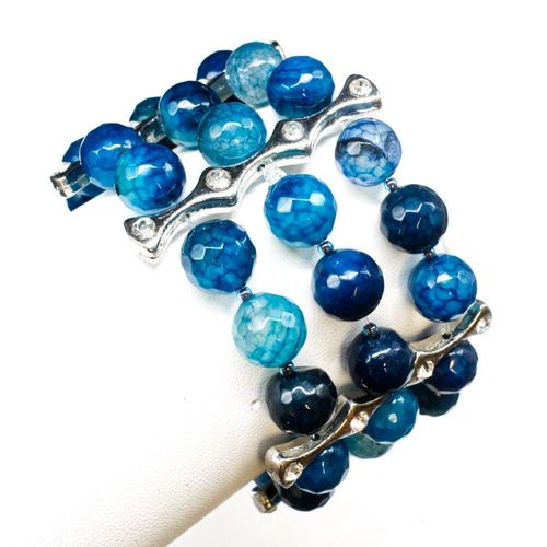 blue fire agate stone
