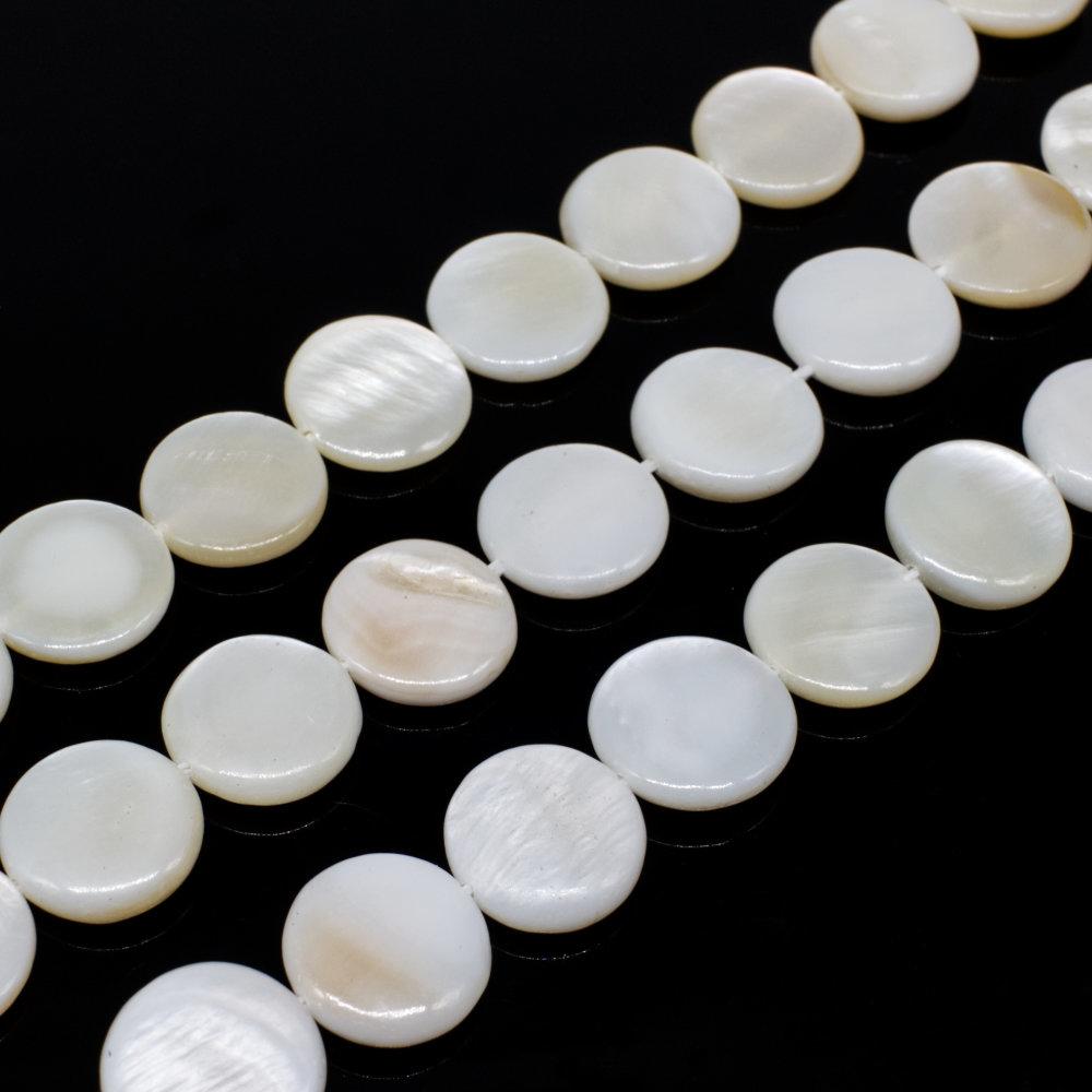 Shell Disc Beads 11mm - White | Craft, hobby & jewellery supplies ...