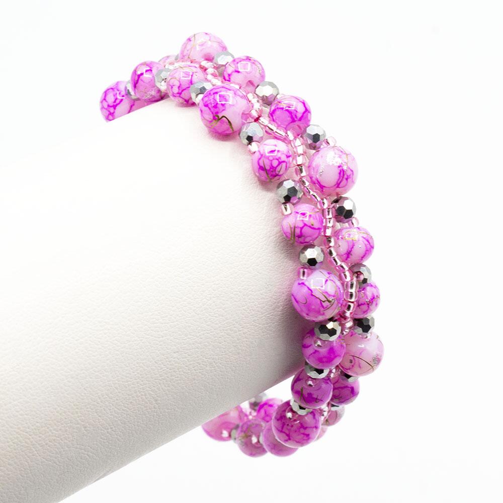 Shop the Savannah Jewellery Set in Silver Lined Pink