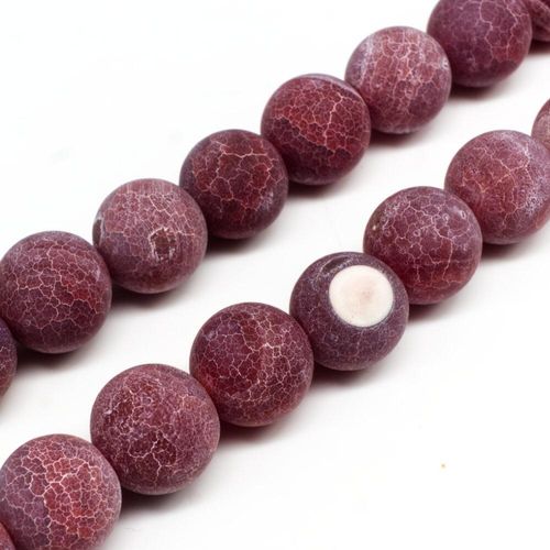 Frost Agate Beads | Matte Gemstone Beads for Jewelry