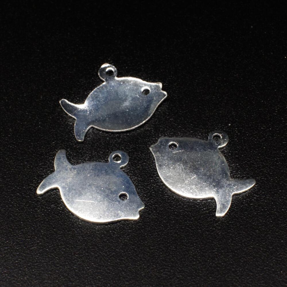 Silver Metal Charm Fish 15mm 50pcs | Craft, hobby & jewellery supplies ...