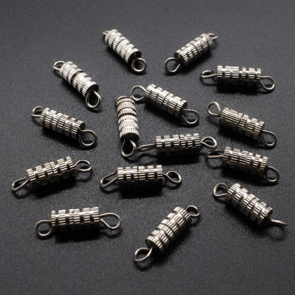 Screw Catch Clasp 15mm Rhodium 15pcs | Craft, hobby & jewellery ...