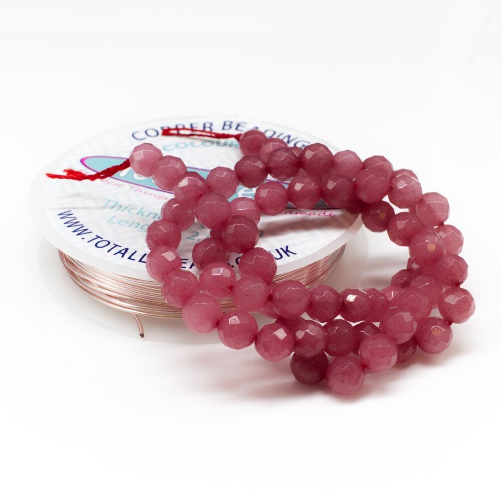 Expanding Wire Bracelets - Strawberry Rose