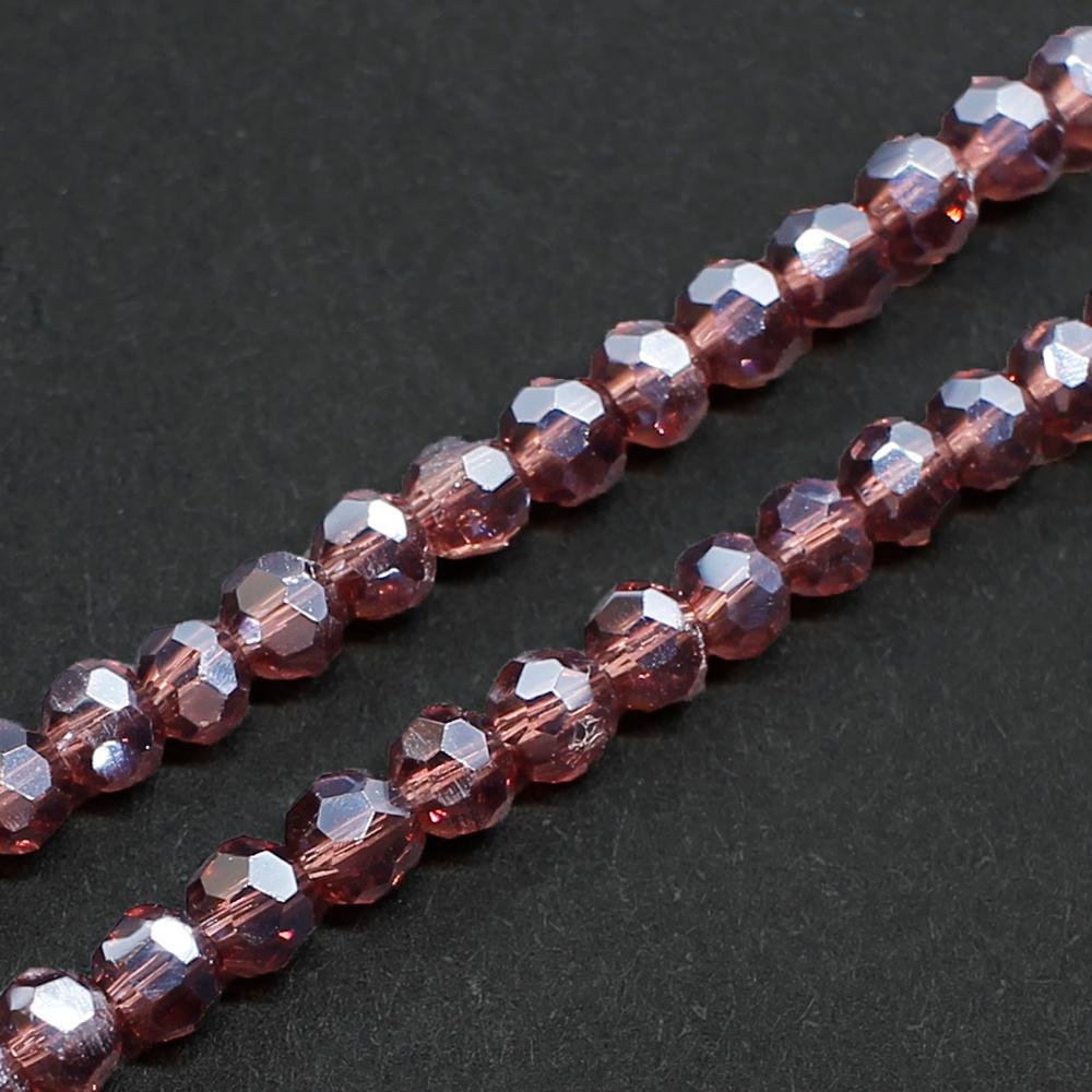 Crystal Round Beads 3mm - Dark Amethyst | Craft, hobby & jewellery ...