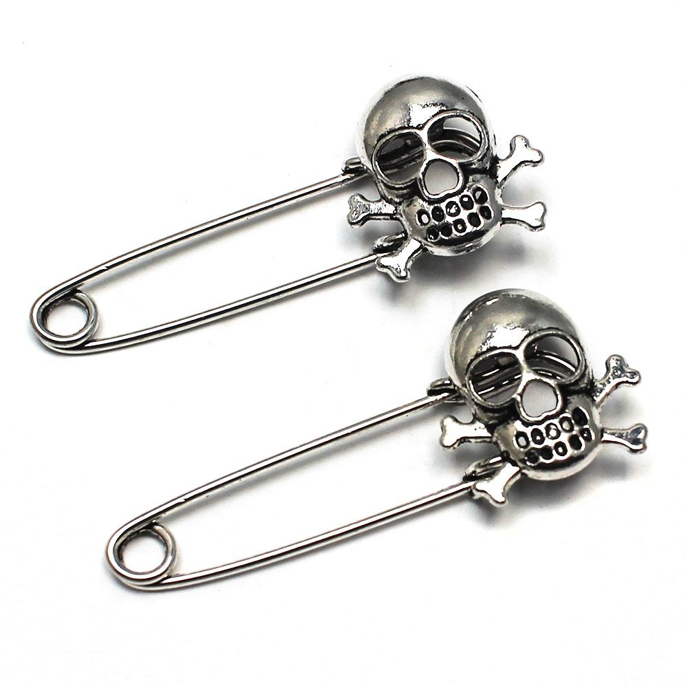 Tibetan Silver Metal Pin - Skull 23mm| Craft, hobby & jewellery ...
