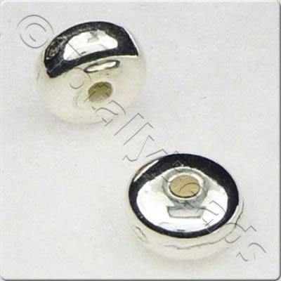 Acrylic Silver Bead - 6mm Disc | Craft, hobby & jewellery supplies ...