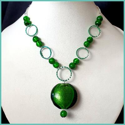 Ellen Silver Foil Necklace