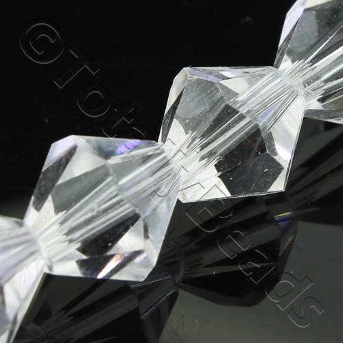 Crystal Bicone 10mm - Crystal 30pcs | Craft, hobby & jewellery supplies ...