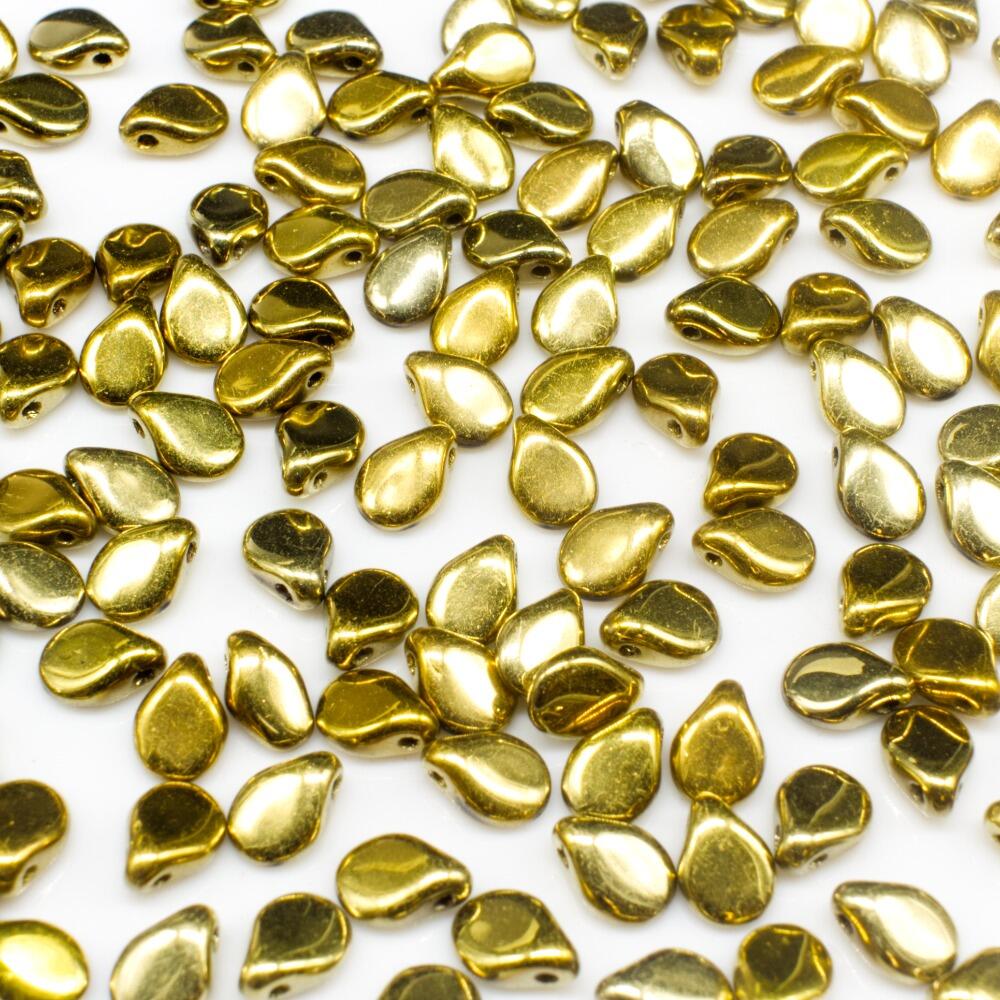 Preciosa Pip Beads 50pcs - Gold