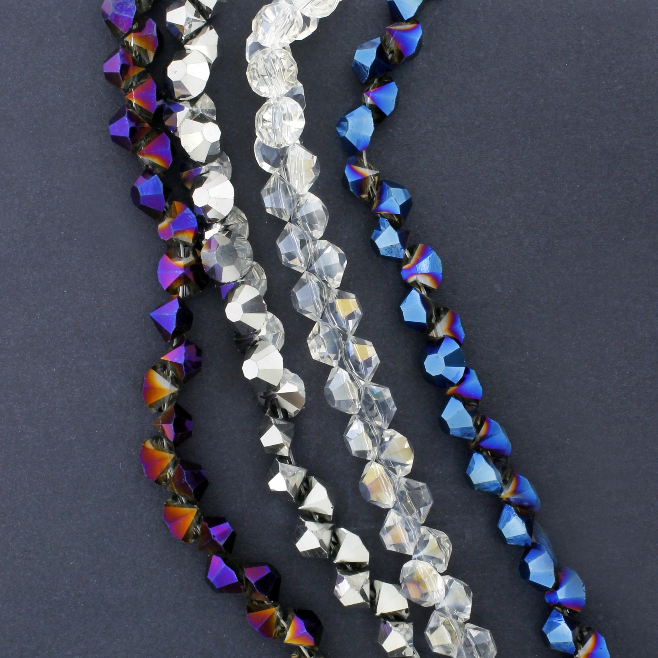 Crystal Point Beads 8mm Bead Pack 200 Beads Crystal Point Beads 8mm Bead Pack 200 Beads