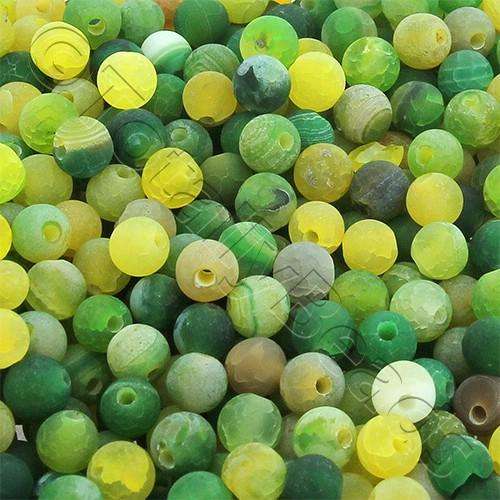 Frost Agate Beads | Matte Gemstone Beads for Jewelry