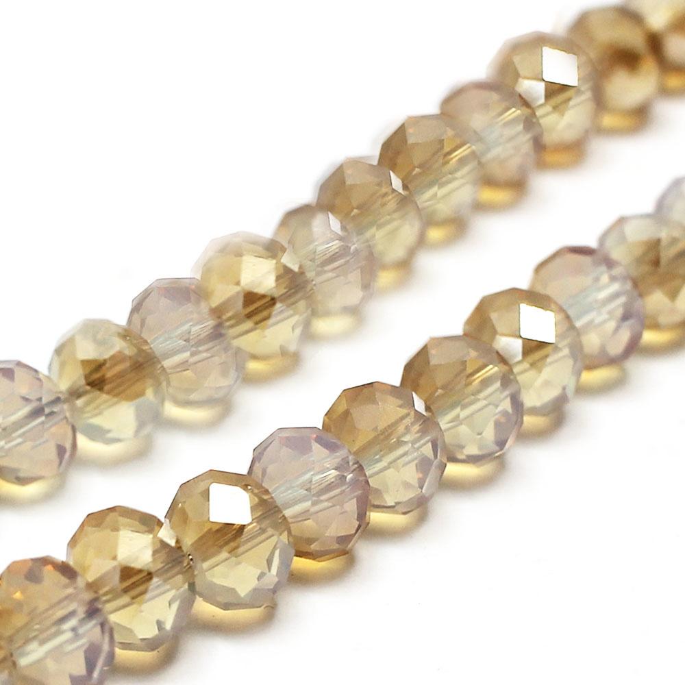 Crystal Rondelle 6x8mm - Opal Bronze | Craft, hobby & jewellery ...