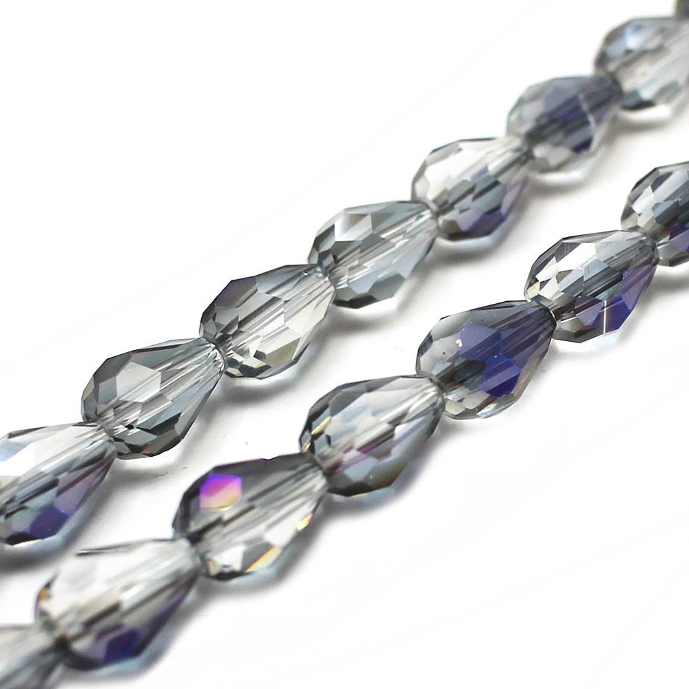 Crystal Drops 11x7mm - Indigo Shimmer