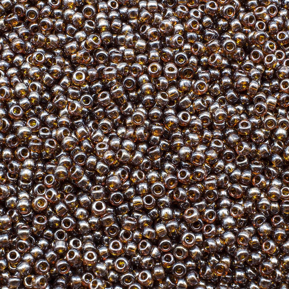 FGB Seed Beads Size 12 Trans Pecan - 50g