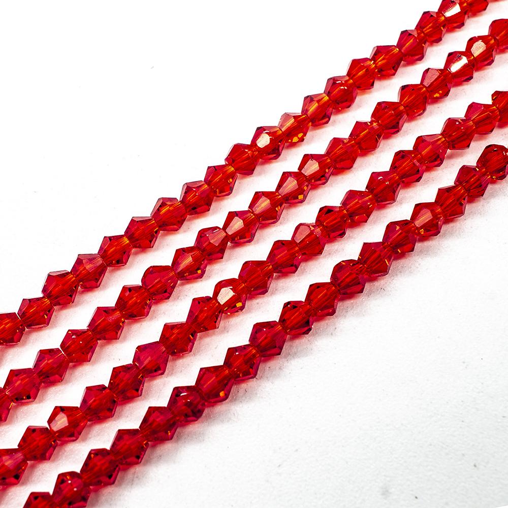 Crystal Bicone 3mm - Deep Red | Craft, hobby & jewellery supplies ...