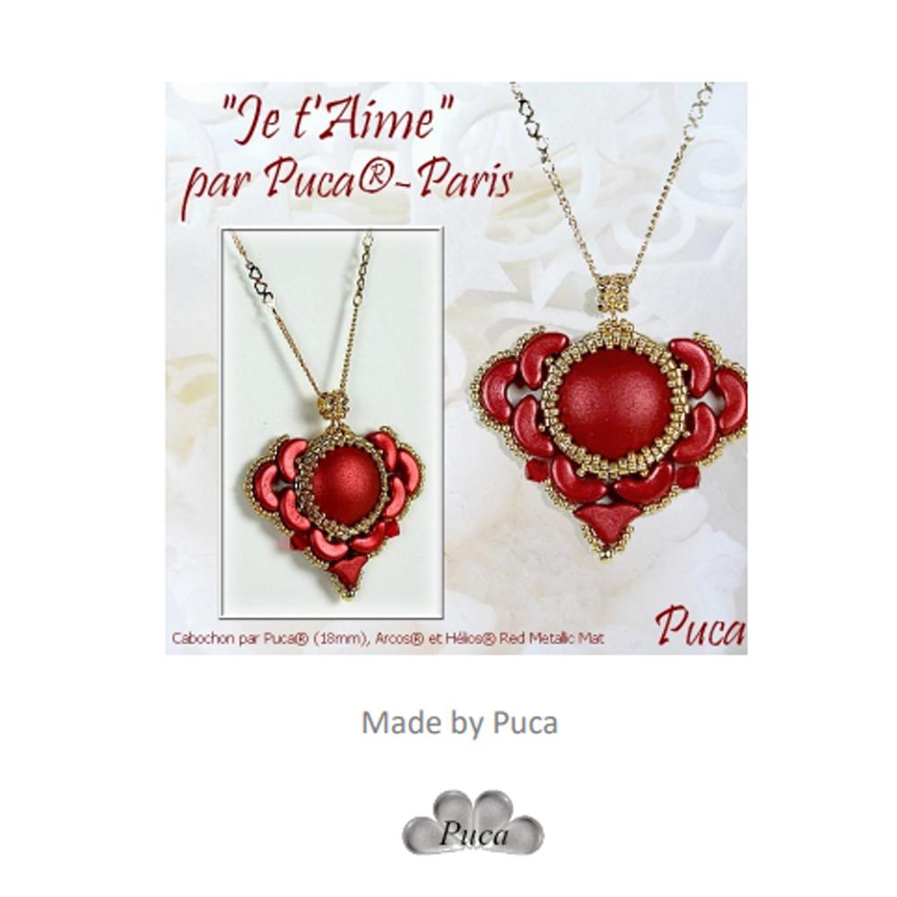 Helios Par Puca Je t'Aime Pendant Pattern