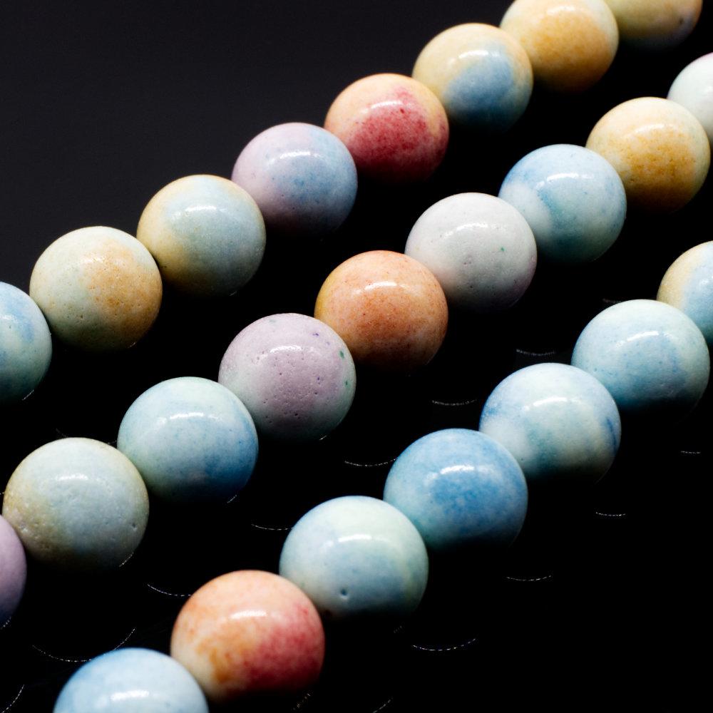 Rainbow Jade Round Beads - 8mm 15" inch | Craft, hobby & jewellery ...
