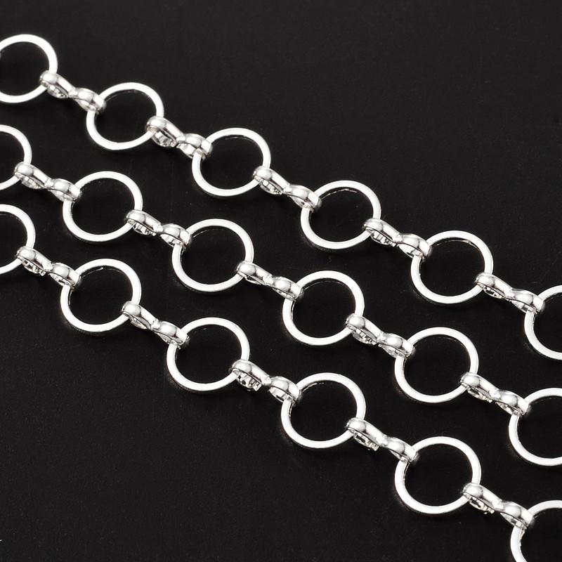 Silver Plated Chain - Ring 8mm - 1 metre | Craft, hobby & jewellery ...