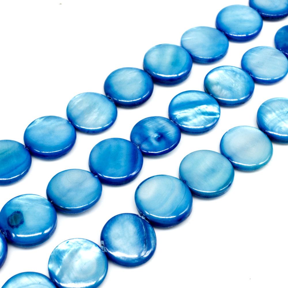 Shell Disc Beads 12mm - Turquoise | Craft, hobby & jewellery supplies ...