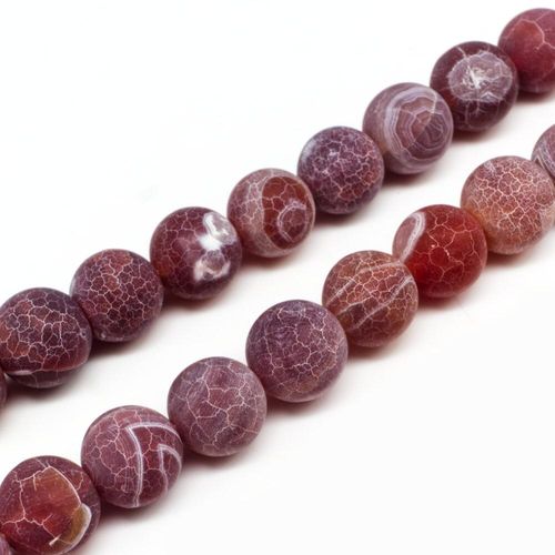 Frost Agate Beads | Matte Gemstone Beads for Jewelry