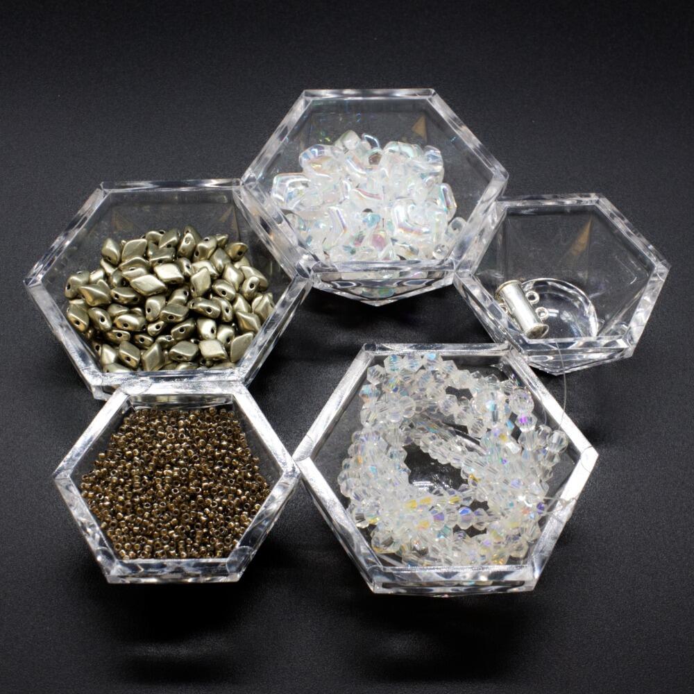 BC 2023 WK 17: Vee Bead Bracelet - Crystal Cloud Dream