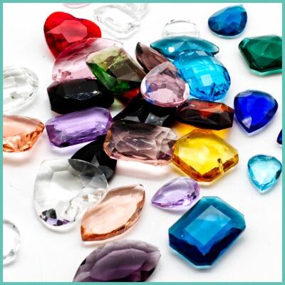 Faceted Crystal Glass