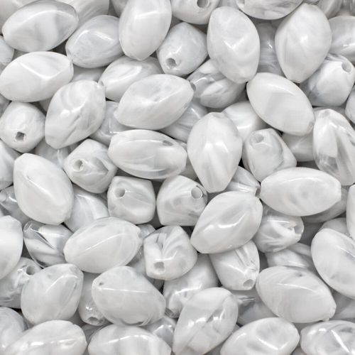 Acrylic Rice Shape Beads | Jewellery Making Beads