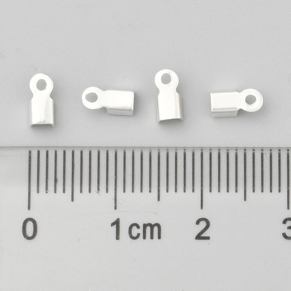 Cord Crimp 2mm Short - Silver Plated | Craft, hobby & jewellery ...
