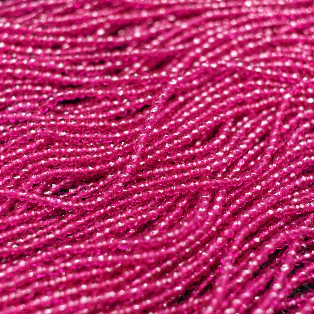Micro Crystal Round Beads 1.5mm - Fuschia | Craft, hobby & jewellery ...